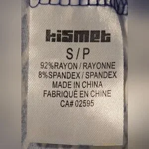 Kismet | Dresses | Kismet Blue White Pattern Maxi Dress Small Stretch ...